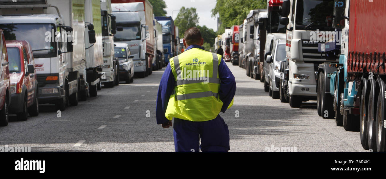 Following fuel protest hi-res stock photography and images - Alamy
