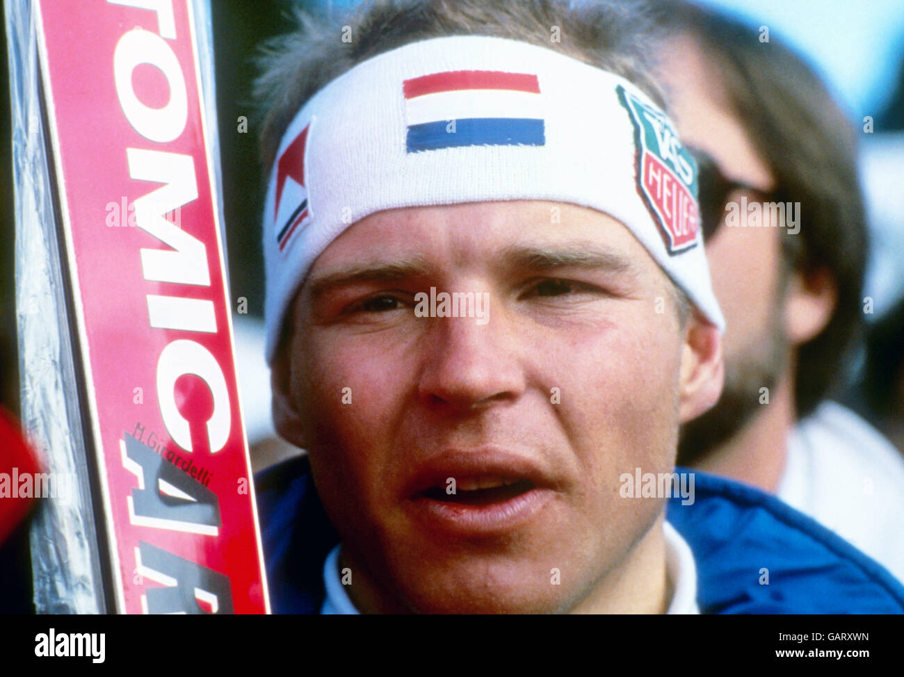 Skiing - Calgary Winter Olympic Games - Men's Downhill Stock Photo - Alamy