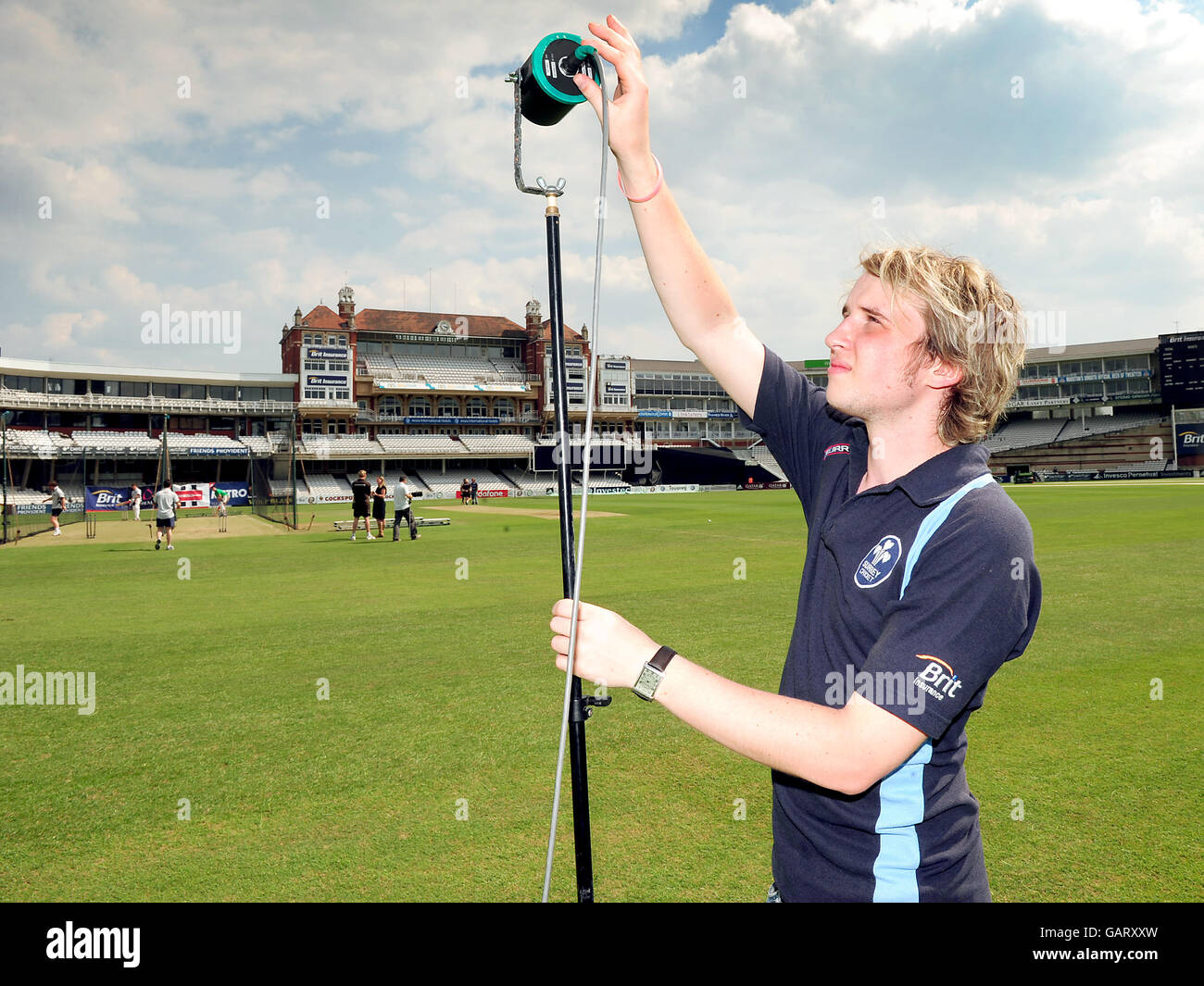 Cricket - Twenty20 Media Day - The Brit Oval. A Radar Speed gun is ...