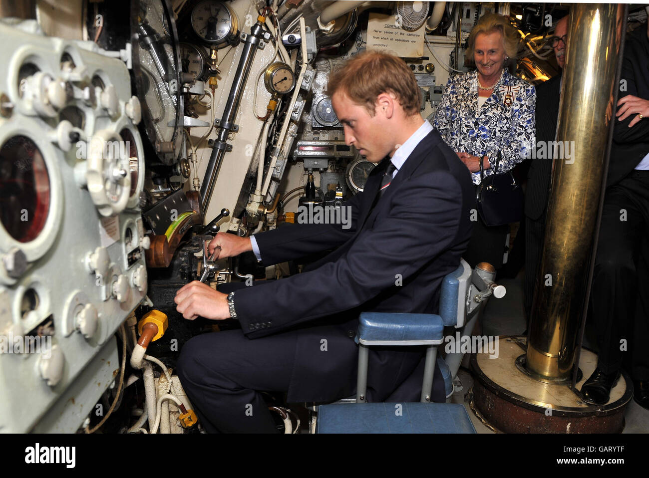 Prince william visit royal navy submarine museum hi-res stock ...