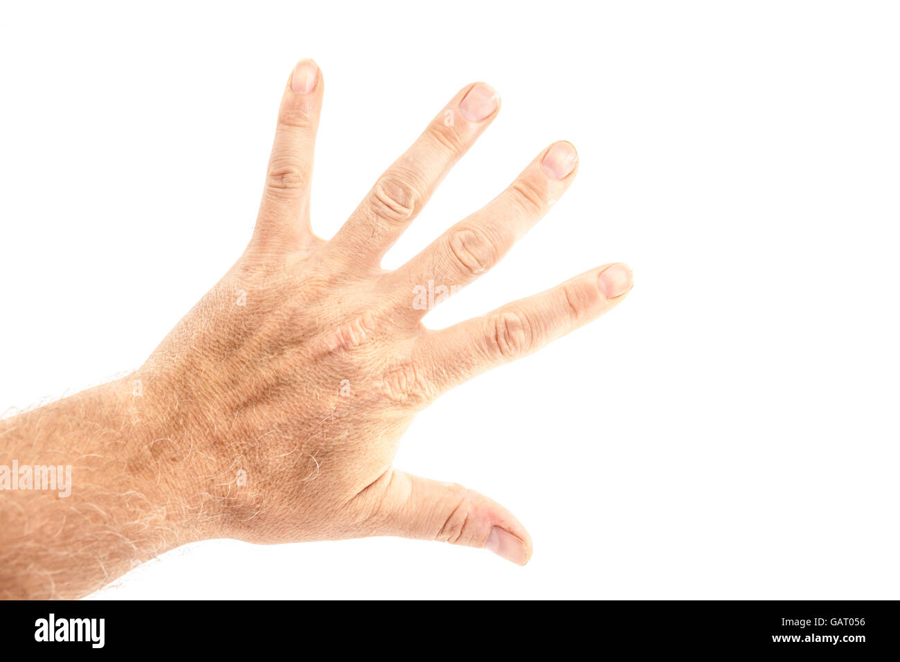 The hand from an person in the air Stock Photo - Alamy