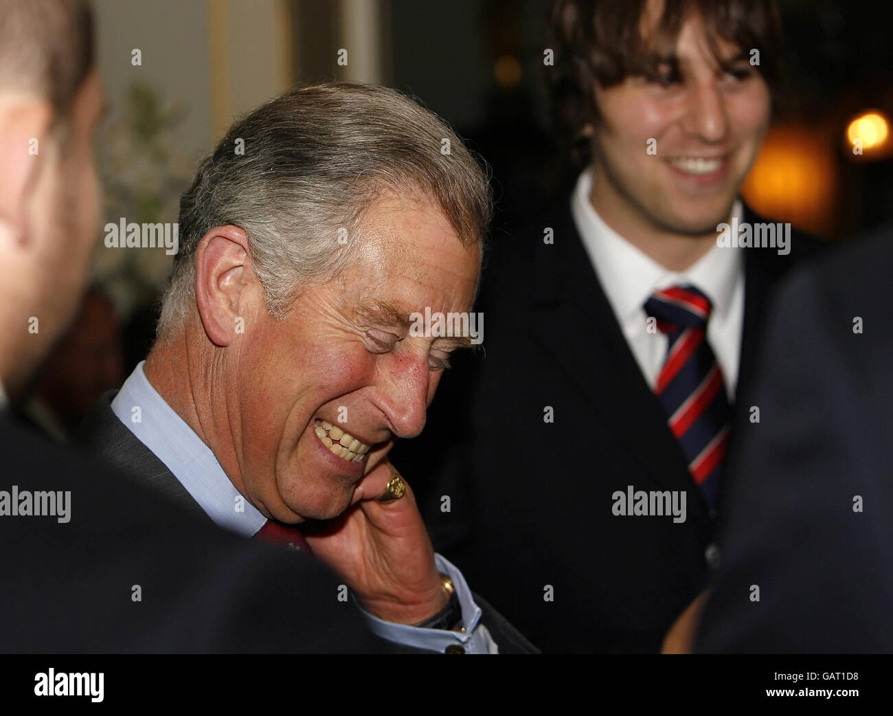 Prince Charles meets Welsh rugby team Stock Photo - Alamy