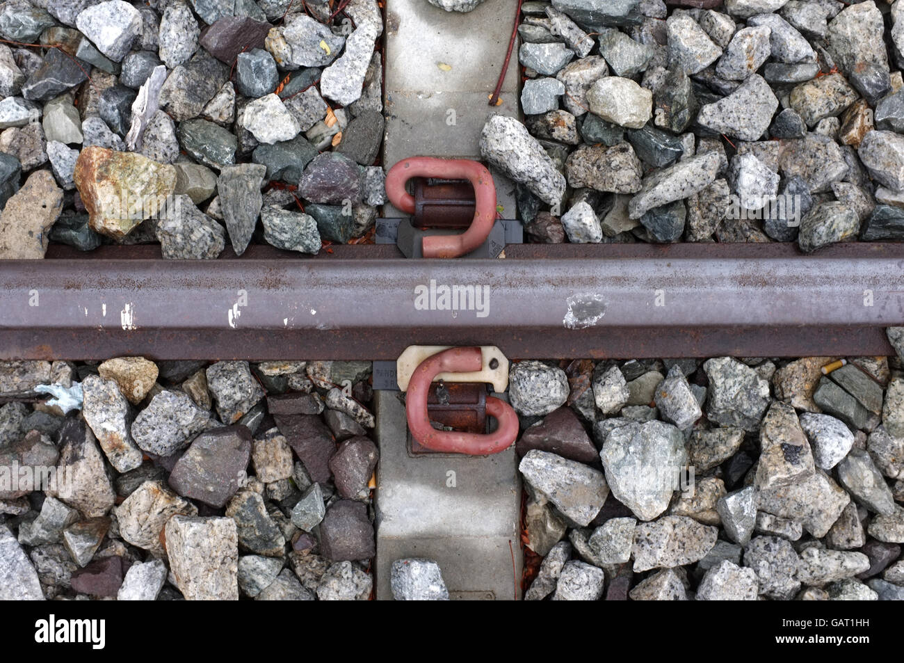 Track of railroad Stock Photo - Alamy