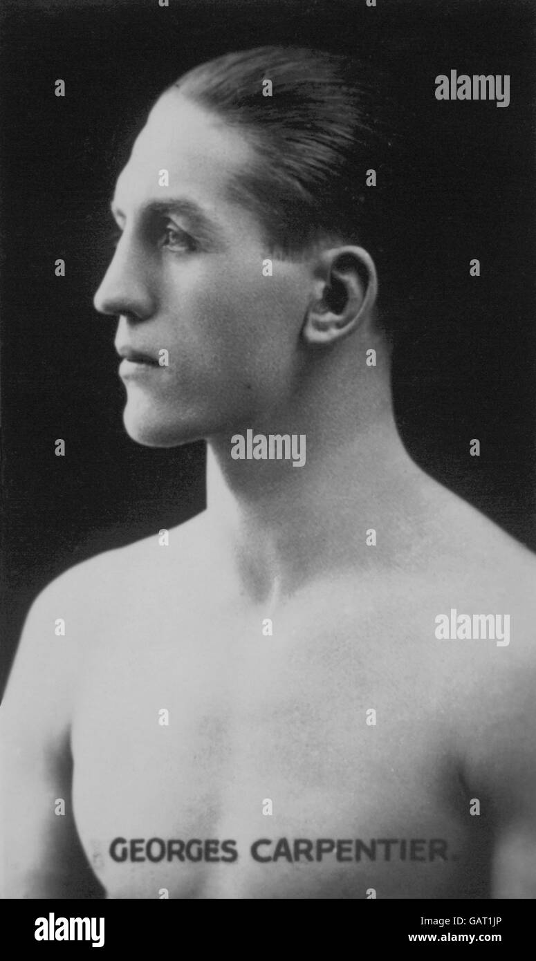 Boxing. Georges Carpentier, World Light Heavyweight Champion Stock ...