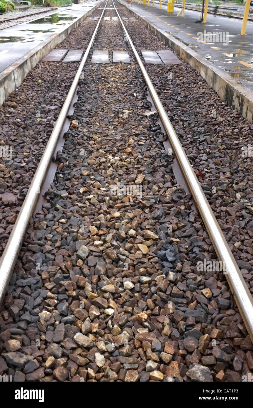Track of railroad Stock Photo - Alamy