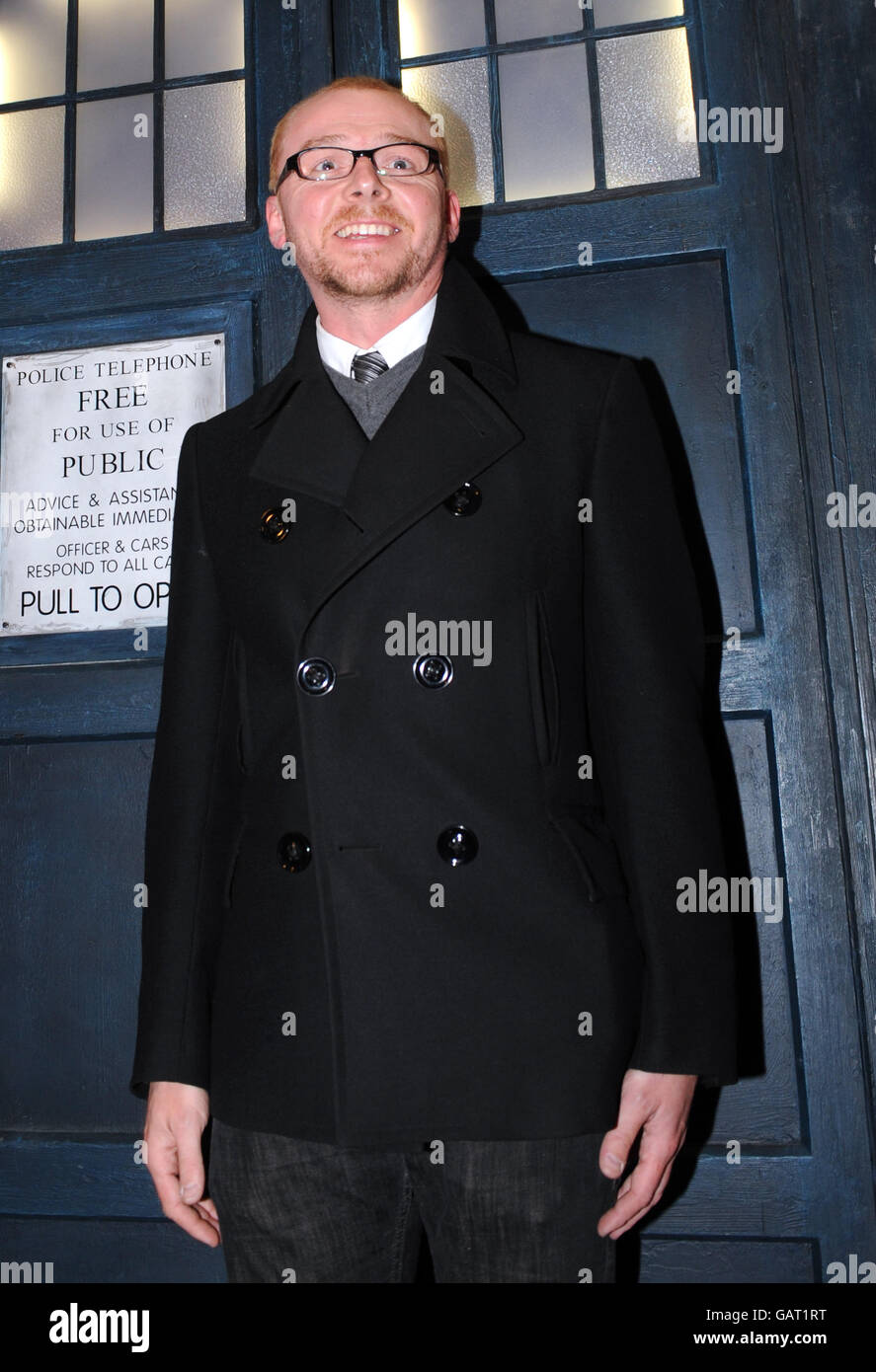 Doctor Who Series 4 screening - London. Simon Pegg arrives for the ...