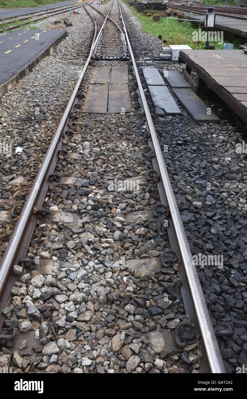 Track of railroad Stock Photo - Alamy