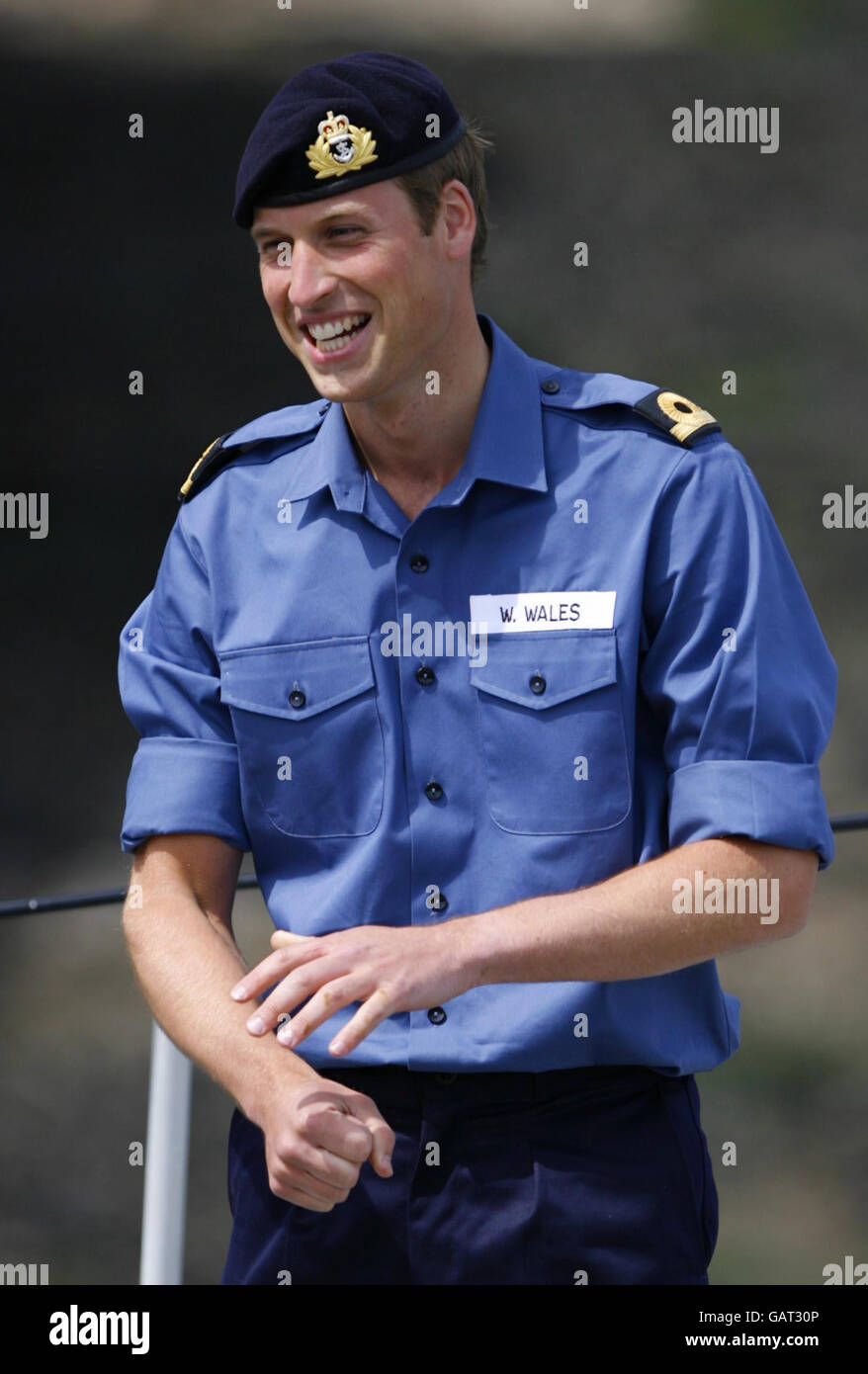 Prince William in Dartmouth, Devon, as he begins his two-month ...