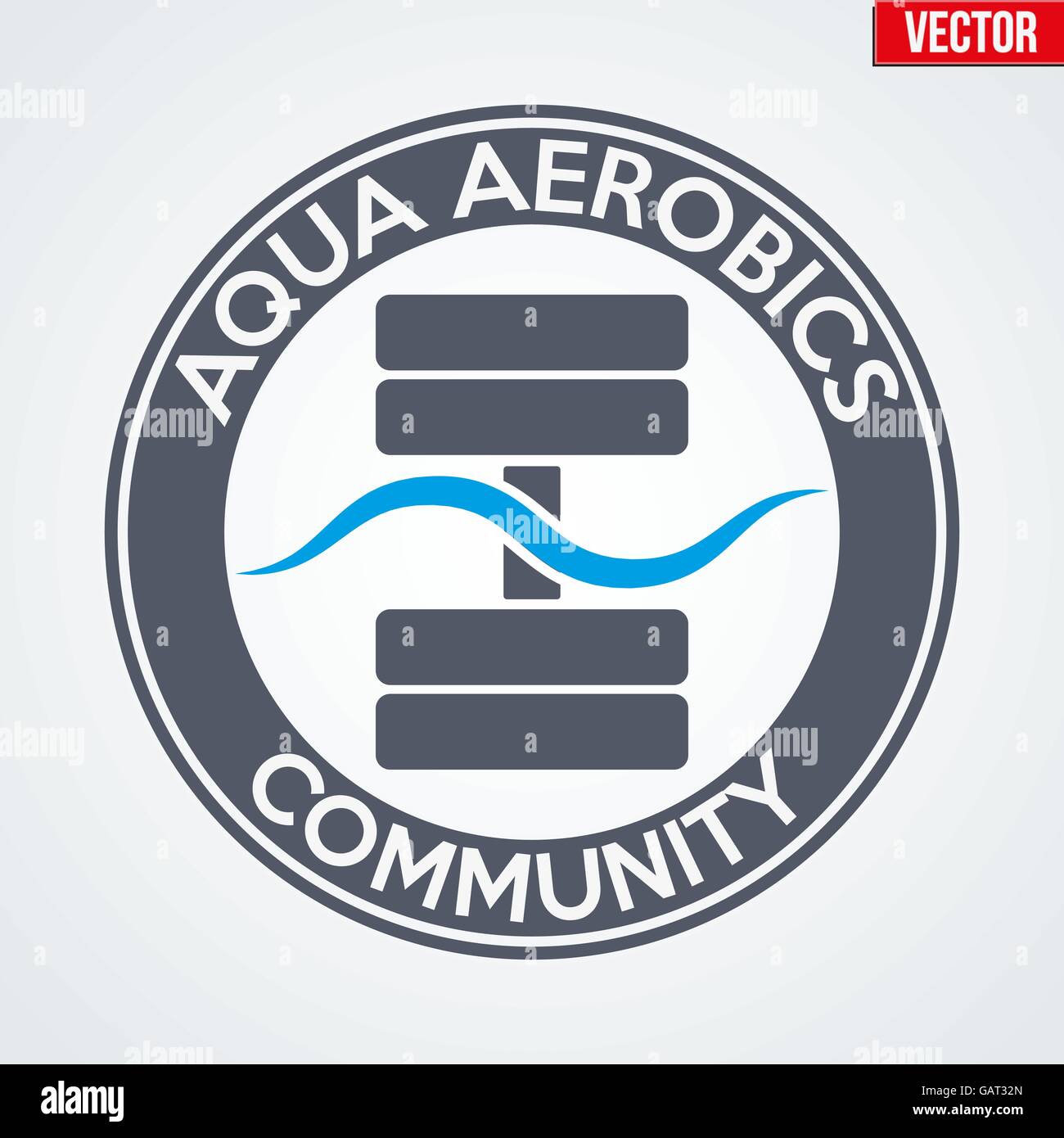 Symbol of Aqua Aerobics Stock Vector Image & Art - Alamy
