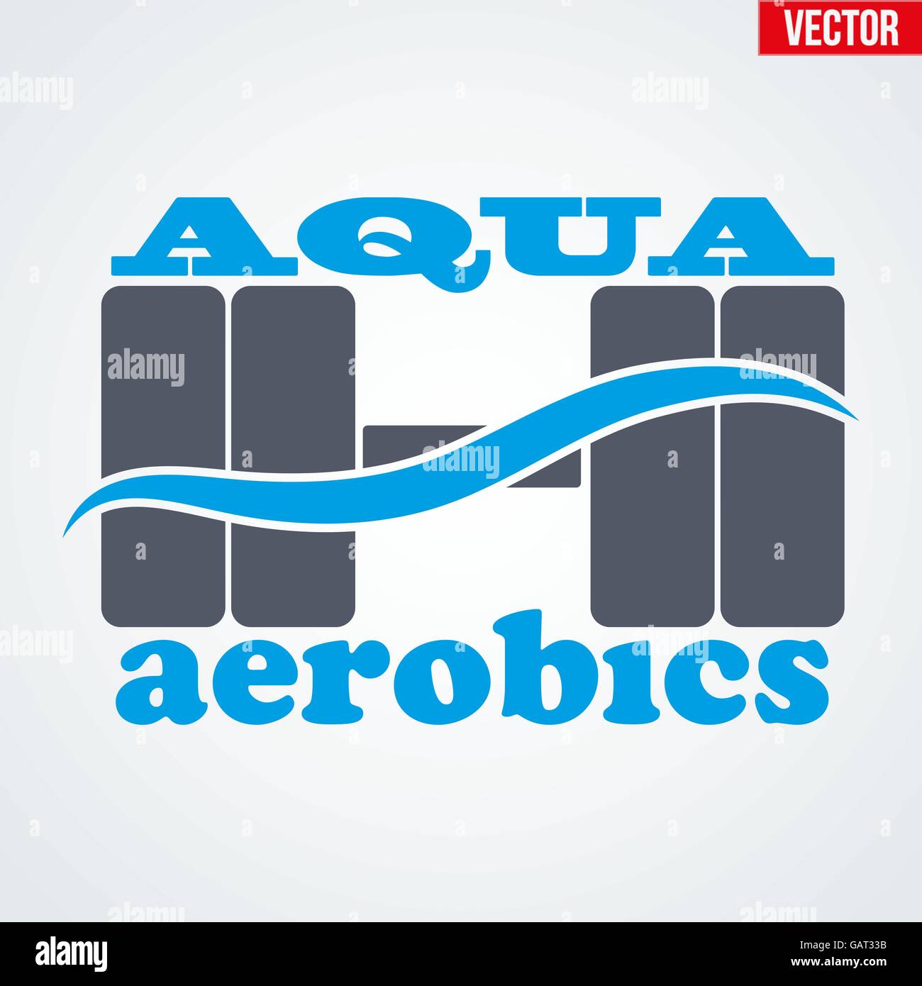 Symbol of Aqua Aerobics Stock Vector Image & Art - Alamy