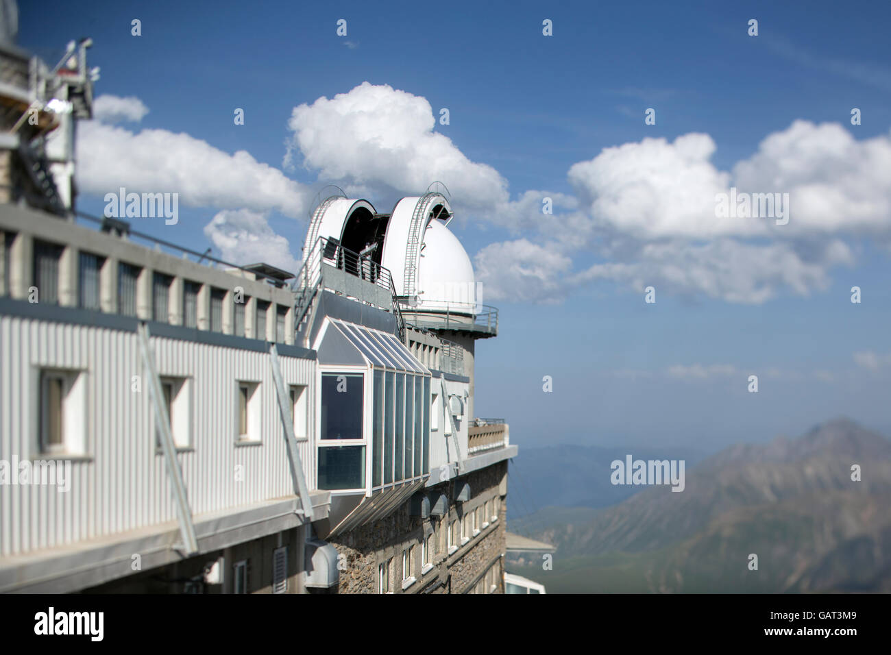 pyrenees from pic du midi observatory summit at 2800m in france Stock ...