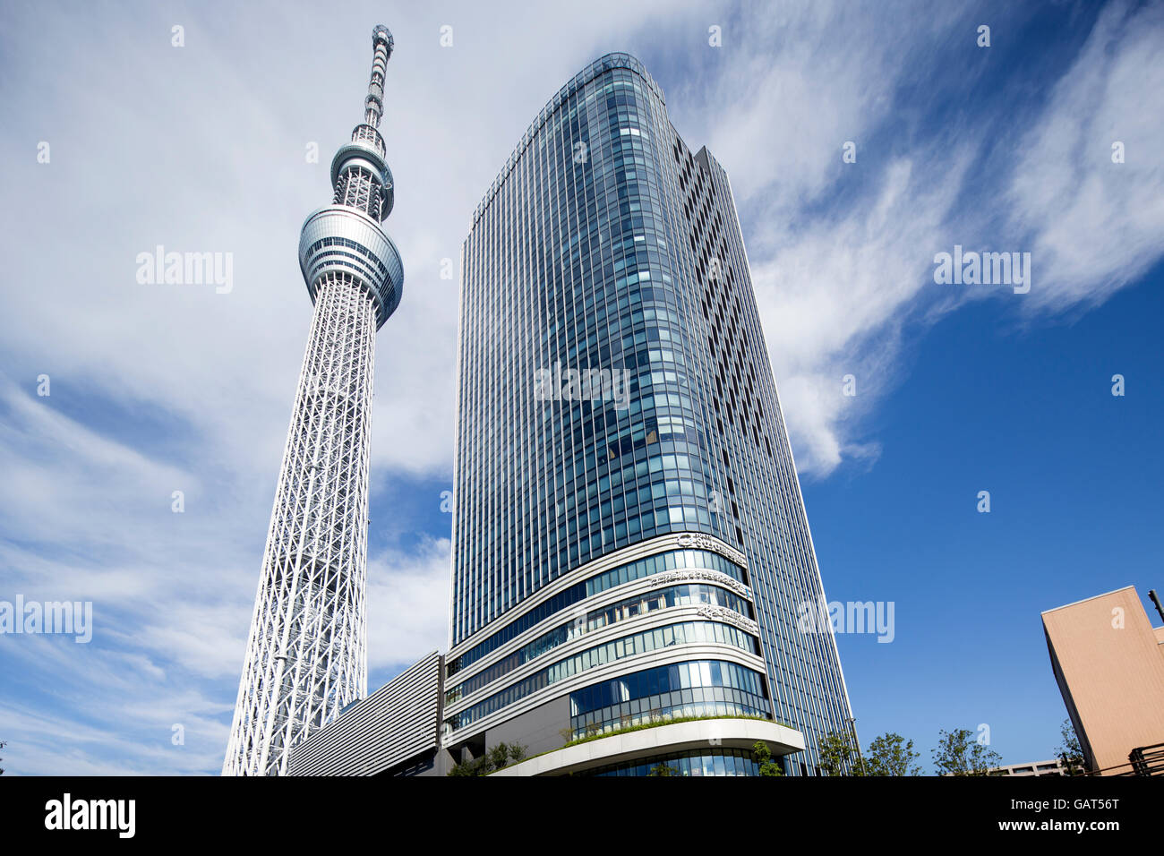 looking up at the tokyo sky tree tower, japan Stock Photo - Alamy