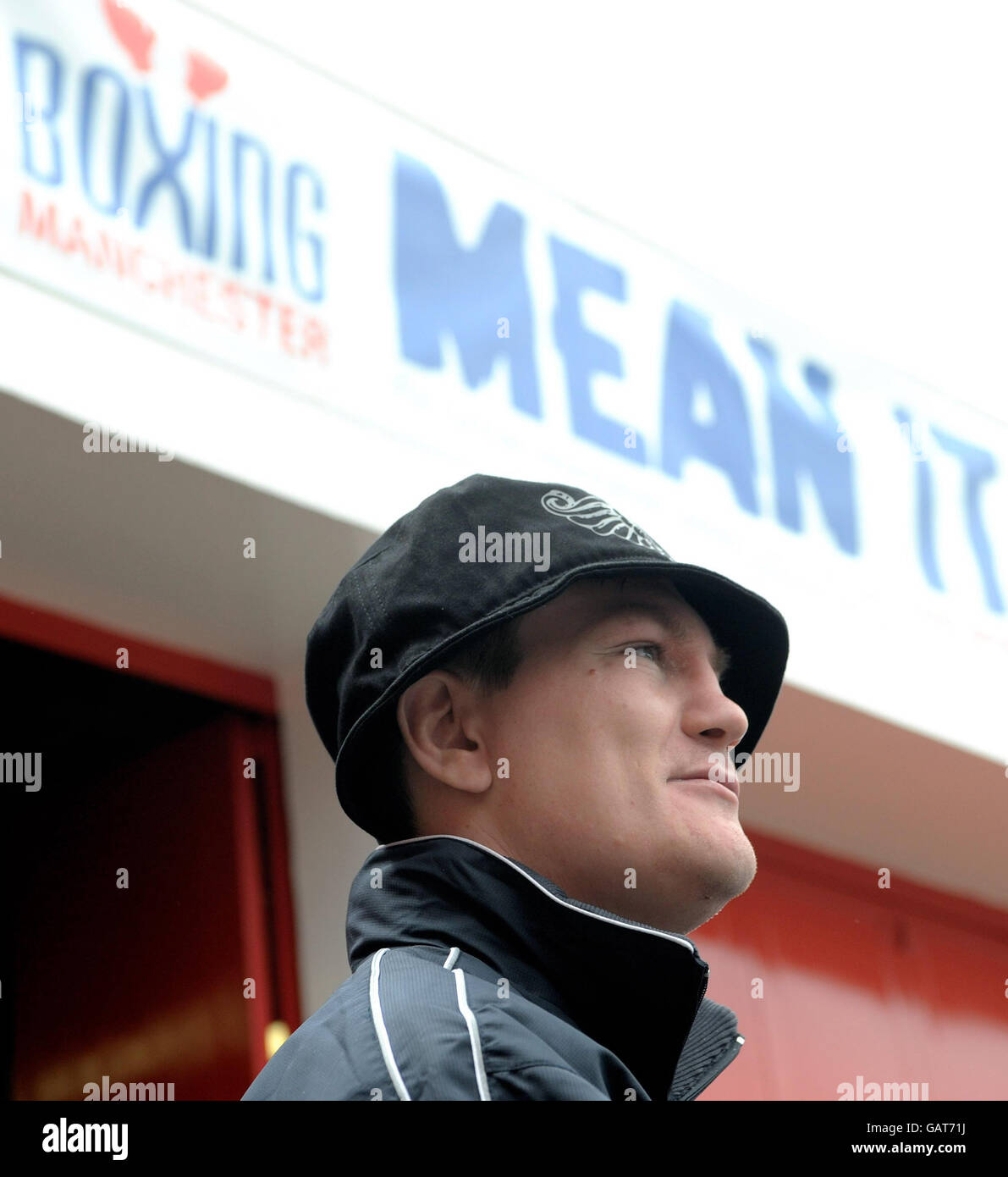Ricky Hatton during the opening of a boxer training facility at Moss ...