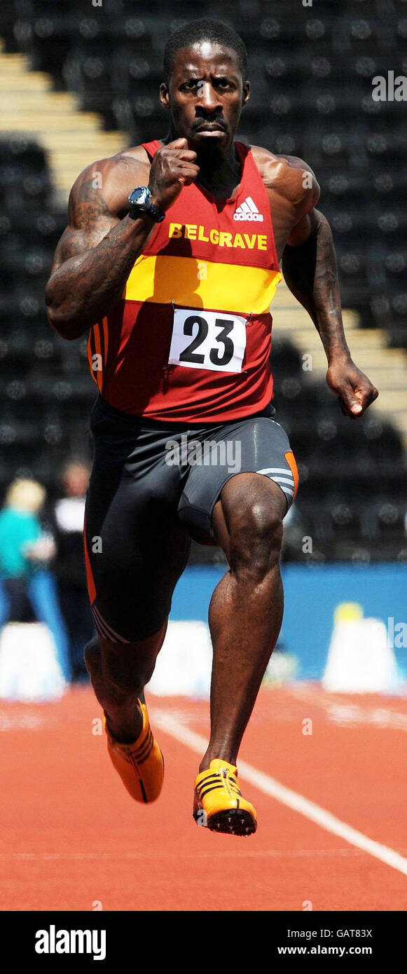 Dwain Chambers goes on to win the 100, semi-final during the South of ...