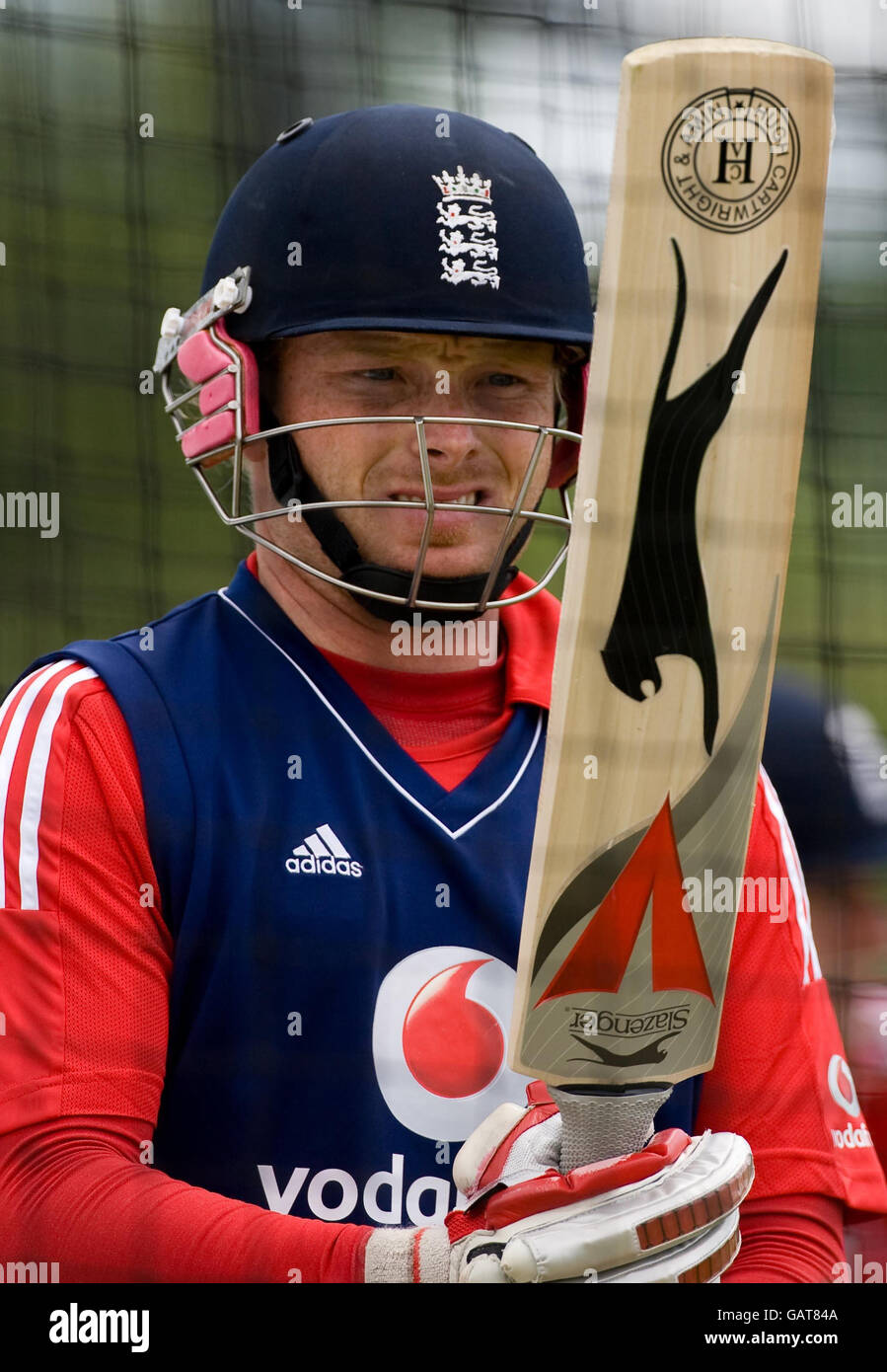 England's Ian Bell during a nets practice session at Riverside, Chester ...