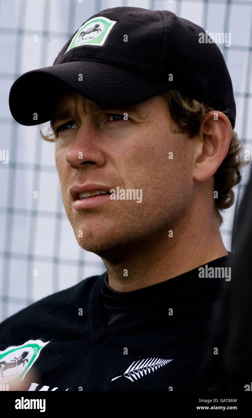 Cricket - New Zealand Nets - Riverside. New Zealand's Jacob Oram during ...