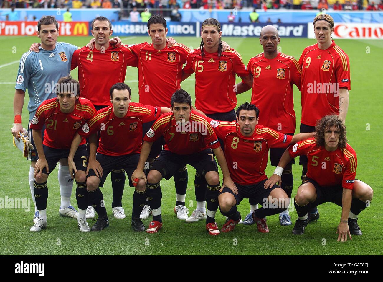 Soccer euro 2008 team spain hi-res stock photography and images - Alamy