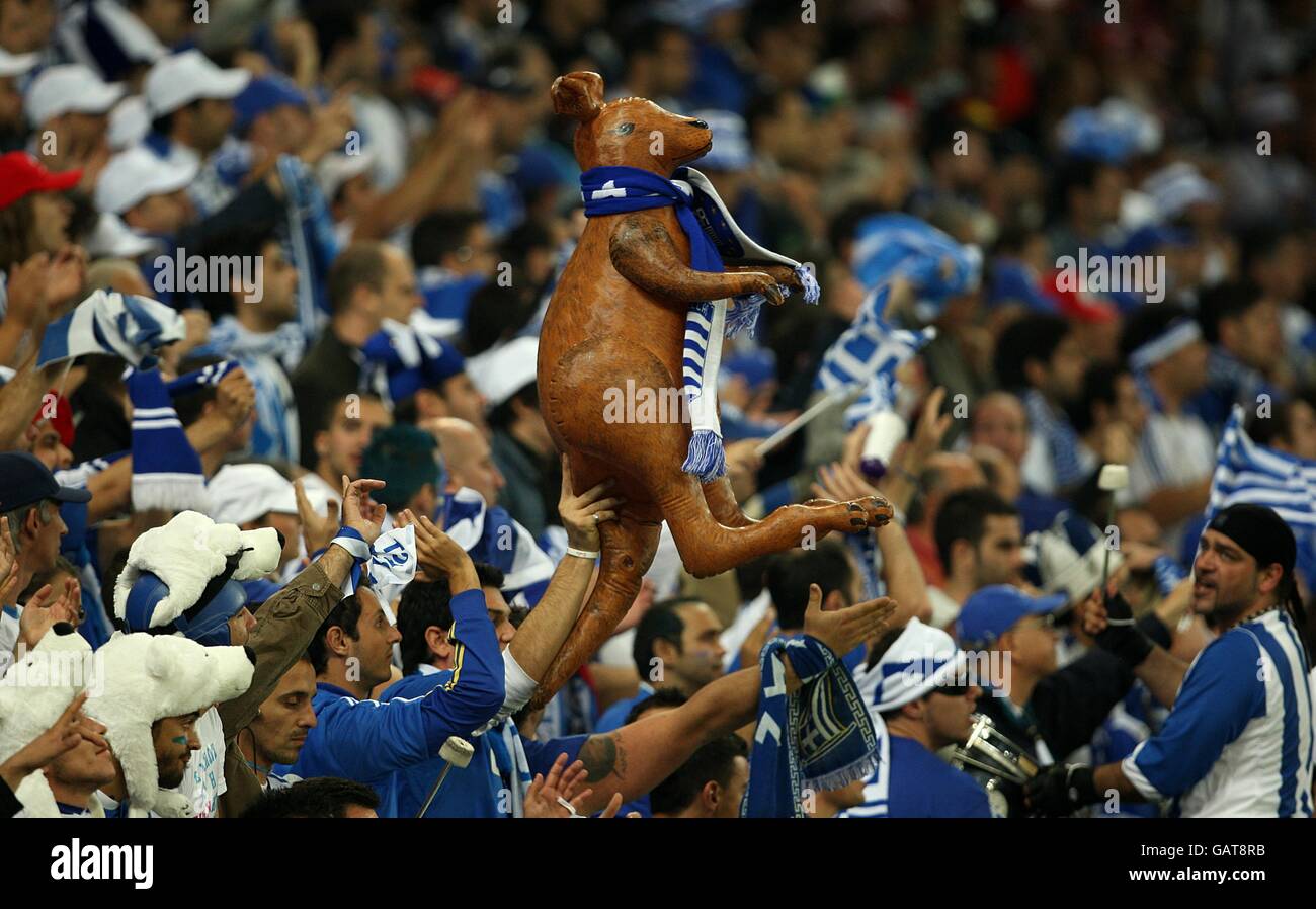 Greek football fans in the stands hi-res stock photography and images ...