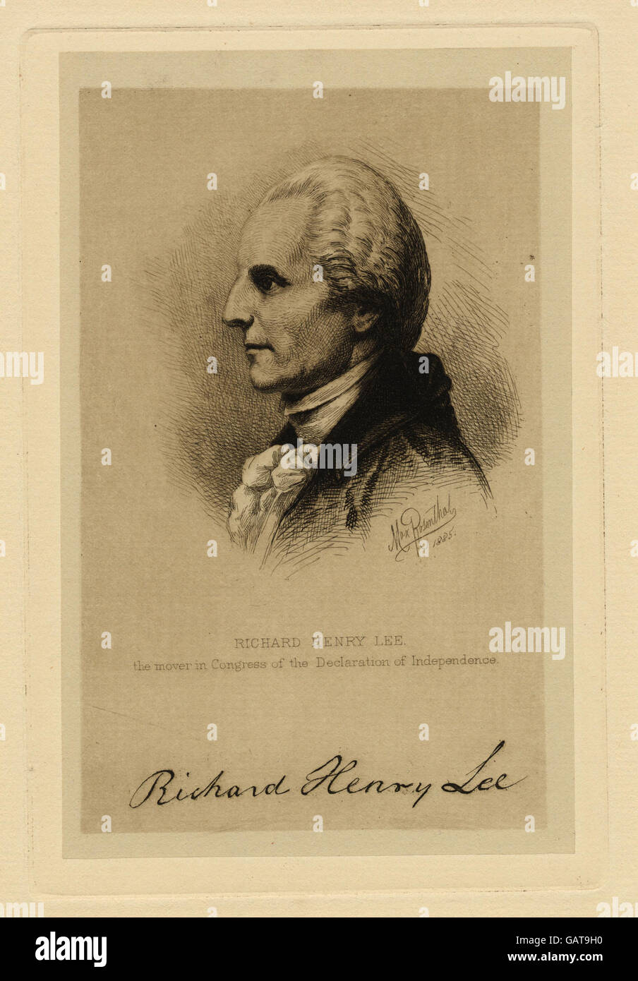 Richard Henry Lee, an American Founding Father and signer of the ...