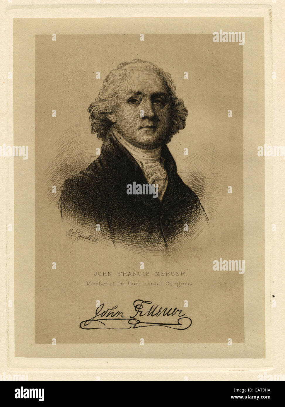 John Francis Mercer, a delegate to the Continental Congress, played an ...