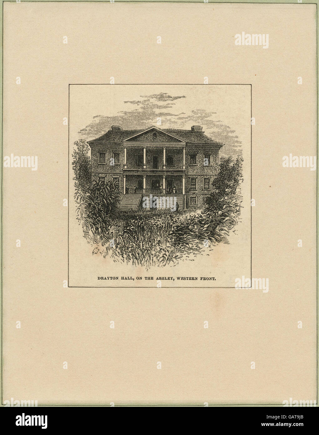 Drayton Hall, a historic plantation house located on the Ashley River ...