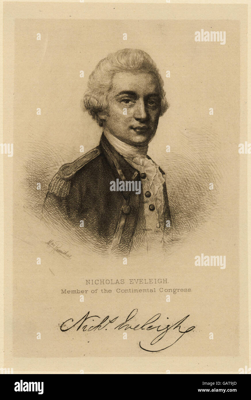 Nicholas Eveleigh, a member of the Continental Congress, played a role ...