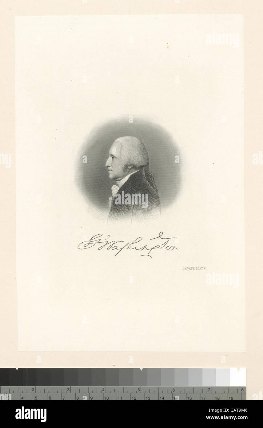 This portrait depicts George Washington, the first President of the ...