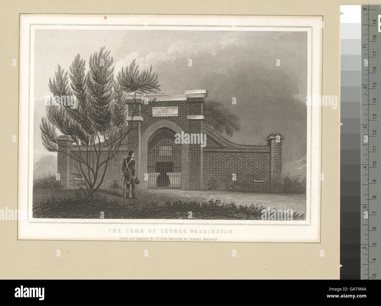 The tomb of George Washington, located at Mount Vernon, is a simple yet ...