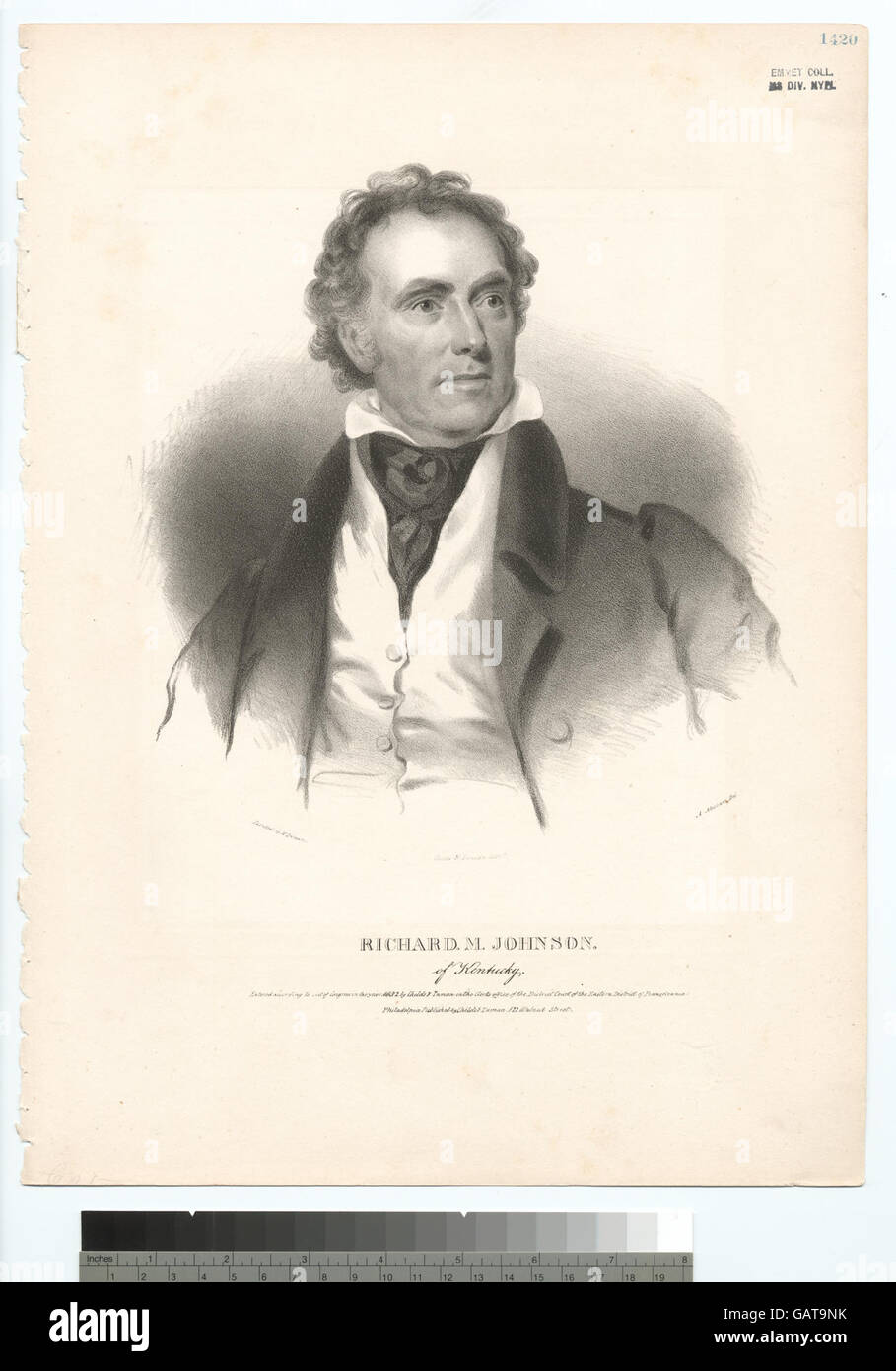Richard M. Johnson (1780-1850) was an influential politician from ...