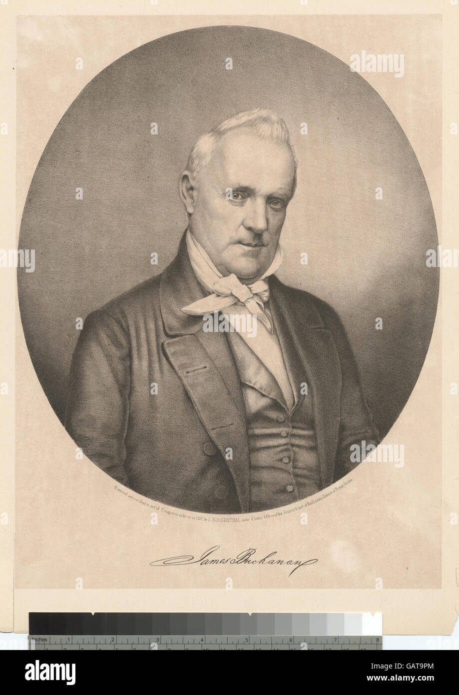 James Buchanan, the 15th president of the United States, is captured in ...