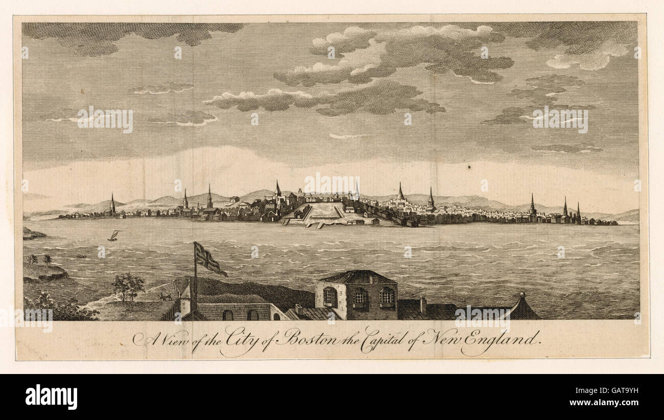 This view of Boston, the capital of New England, highlights the city’s ...
