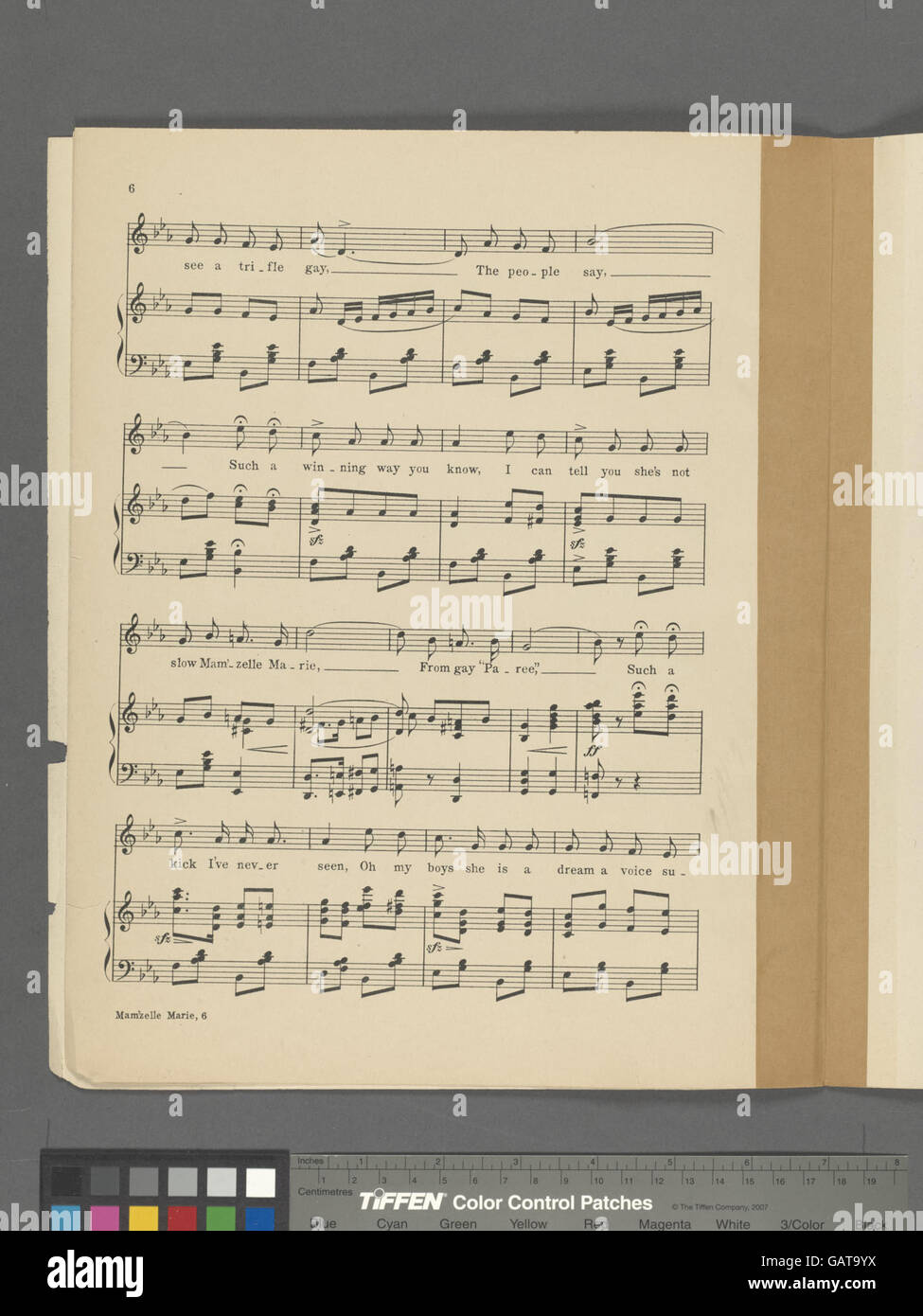 'Mam'zelle Marie' is a portrait that combines both elegance and drama ...