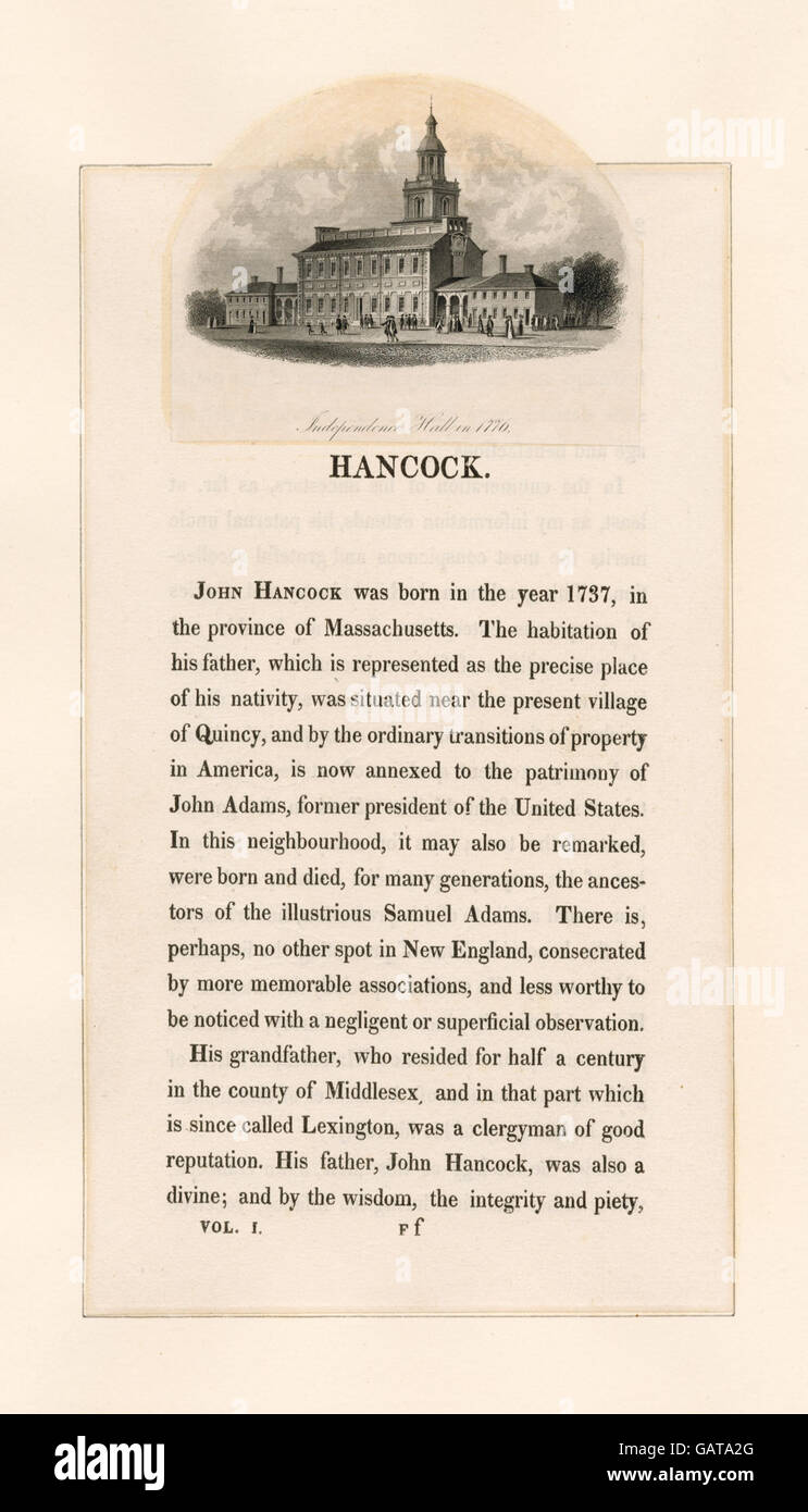 A historical depiction of Independence Hall in Philadelphia ...