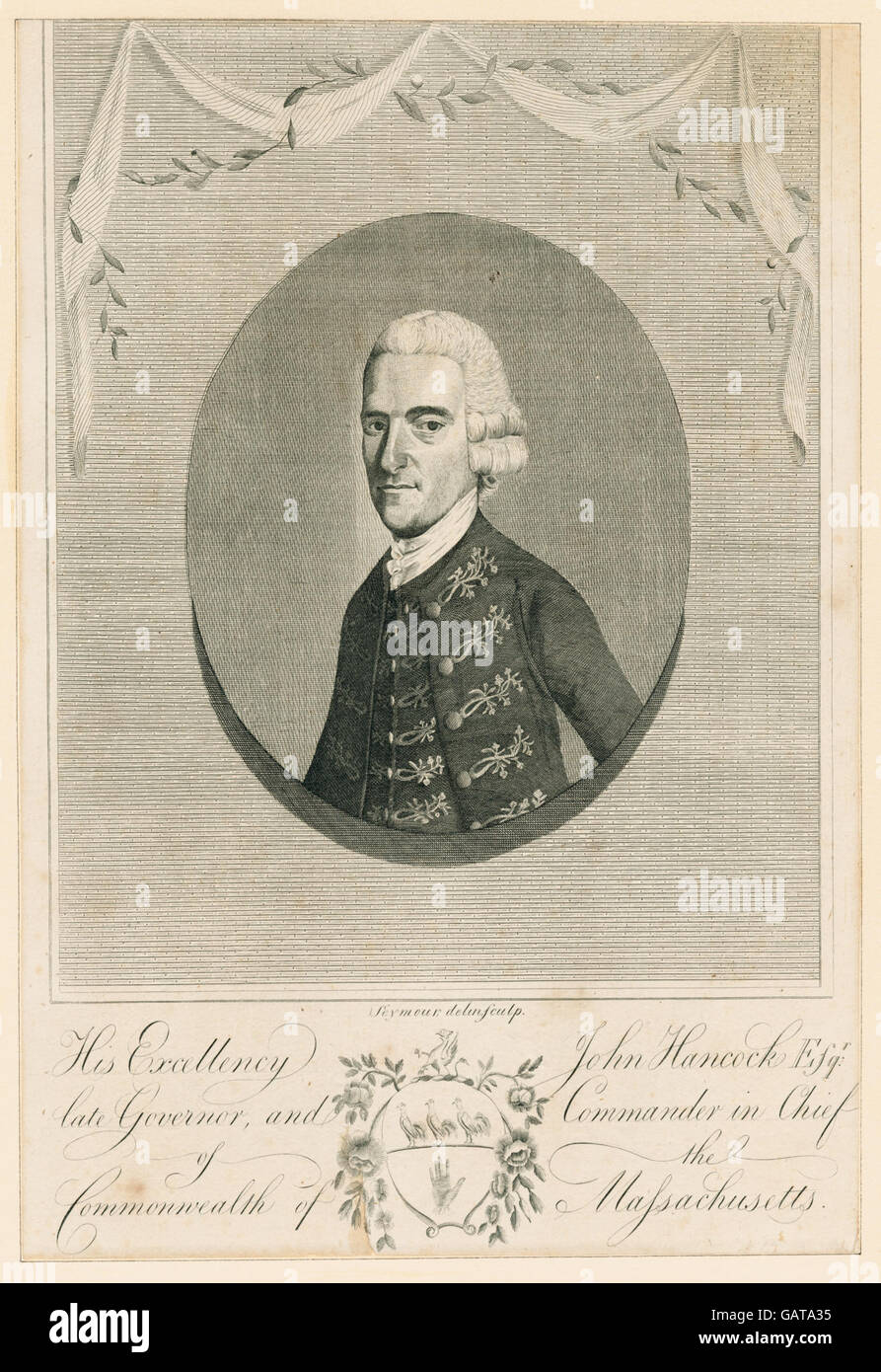 This portrait of John Hancock, former Governor of Massachusetts ...
