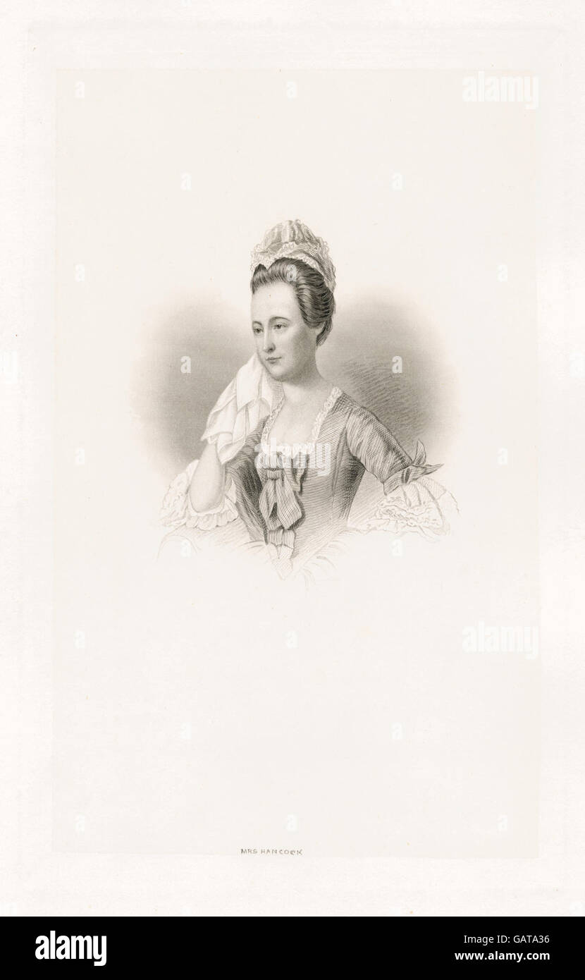 This photograph of Mrs. Hancock captures a moment of historical ...