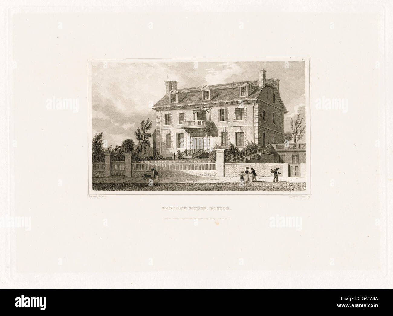 The Hancock House, once located in Boston, was an important site in ...