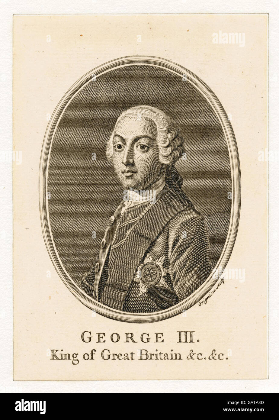 This historical artifact refers to King George III of Britain, whose ...