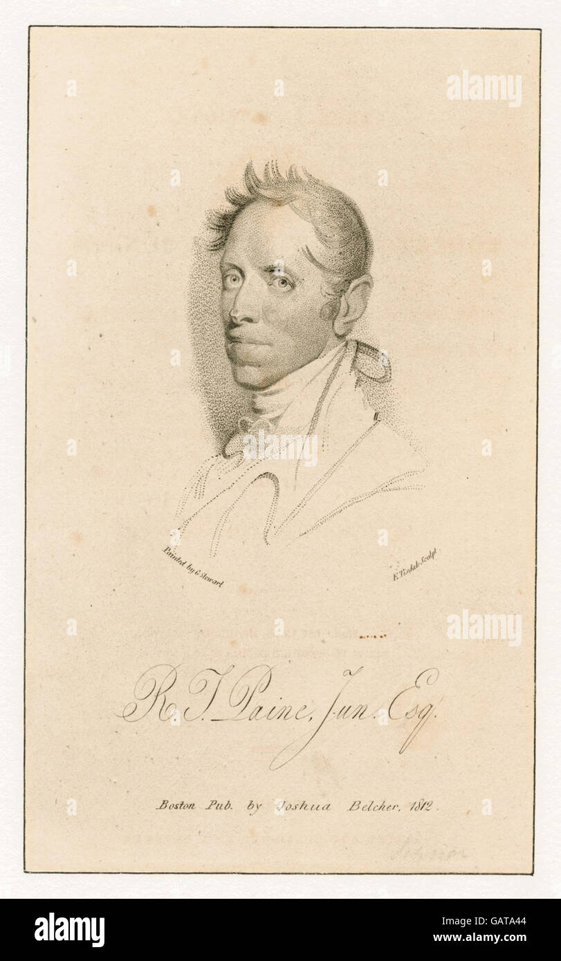 Portrait of Robert Treat Paine, an influential figure in American ...