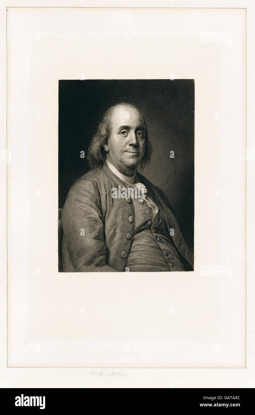 This historical portrait of Benjamin Franklin, known for his pivotal ...
