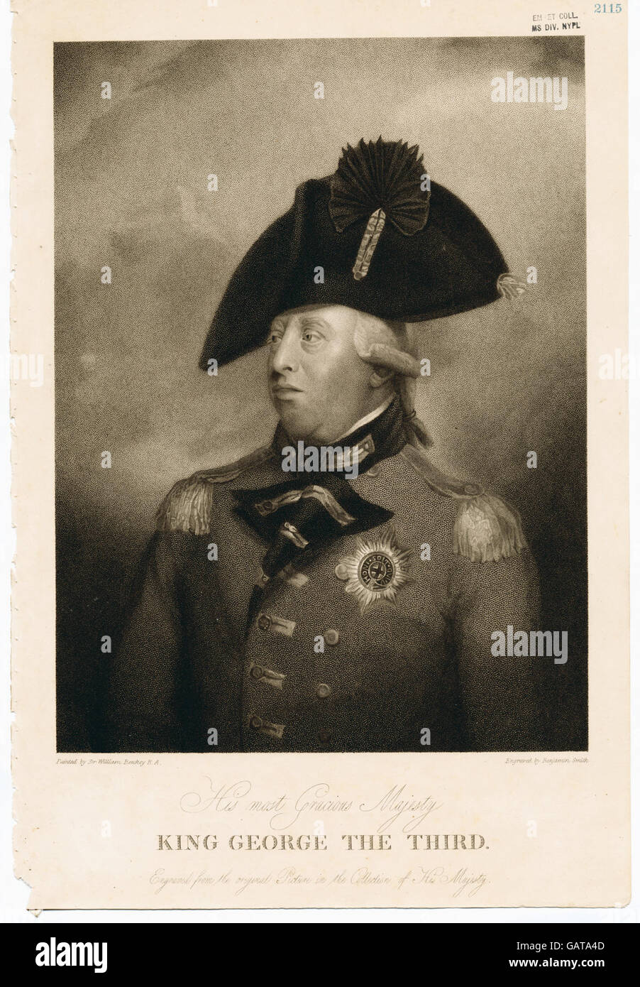 This is a historical portrait of King George III, a significant British ...