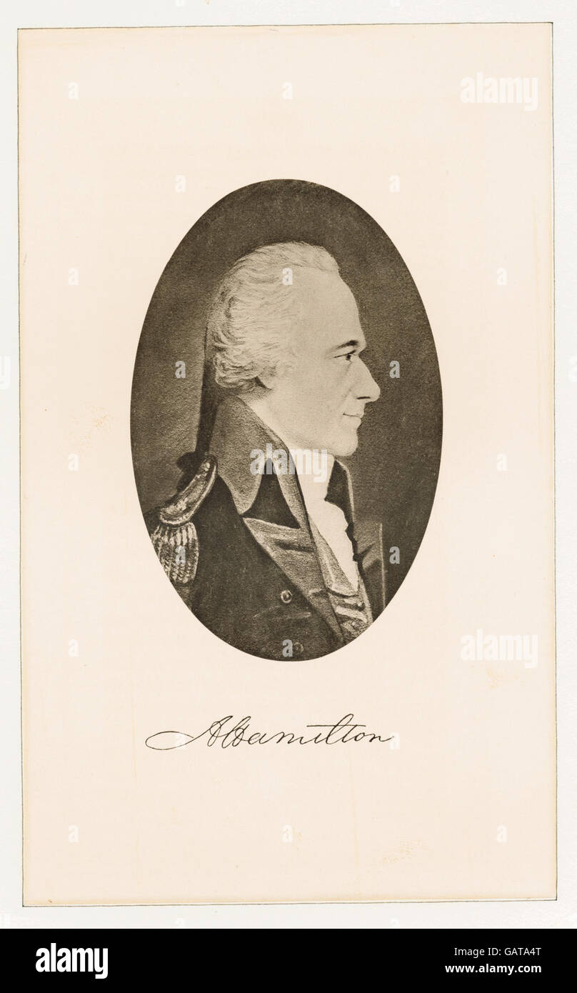 Alexander hamilton's portrait hi-res stock photography and images - Alamy