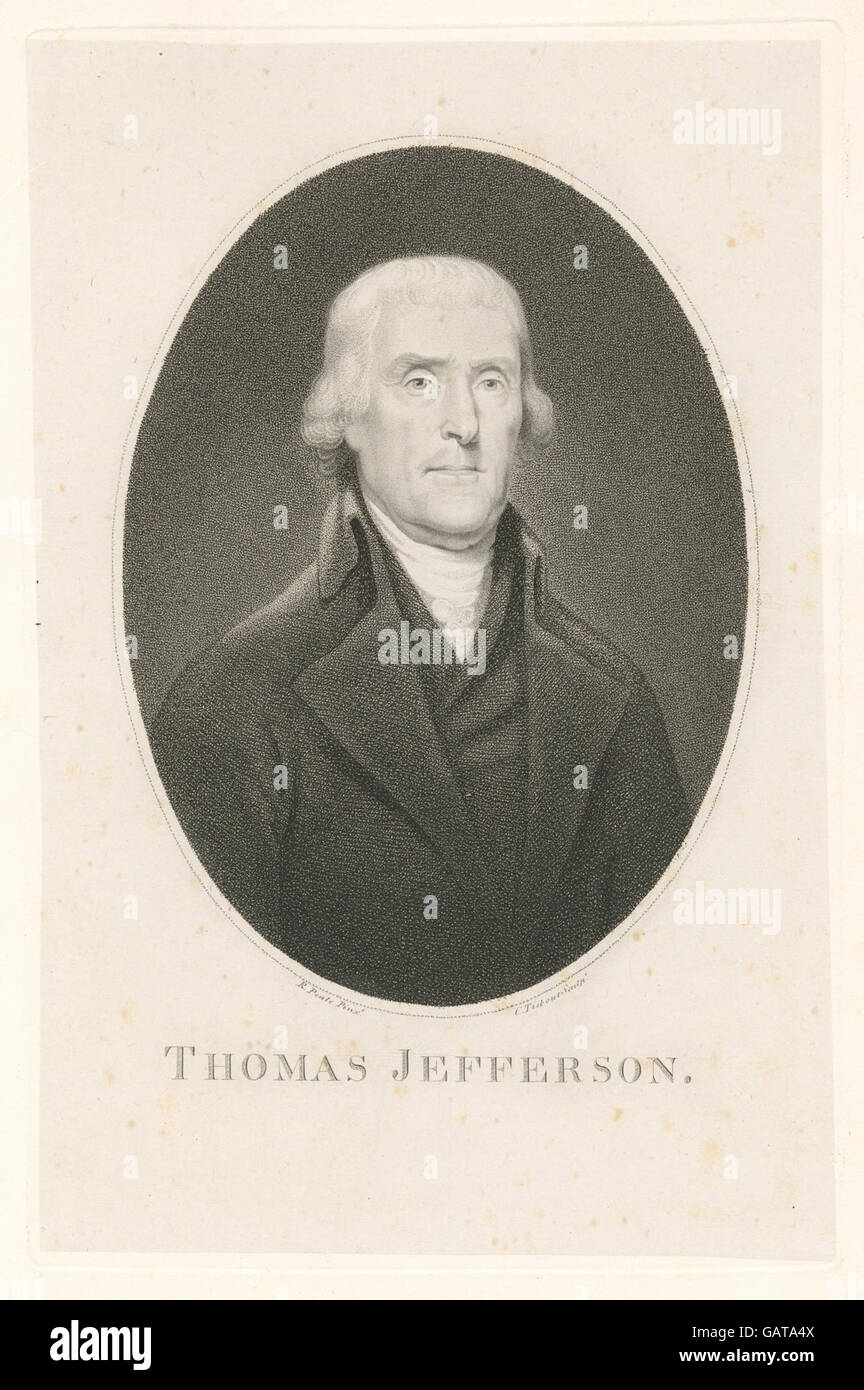 This portrait of Thomas Jefferson captures the prominent American ...