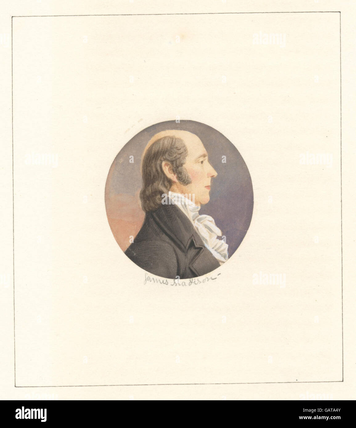U s president james madison portrait hi-res stock photography and ...