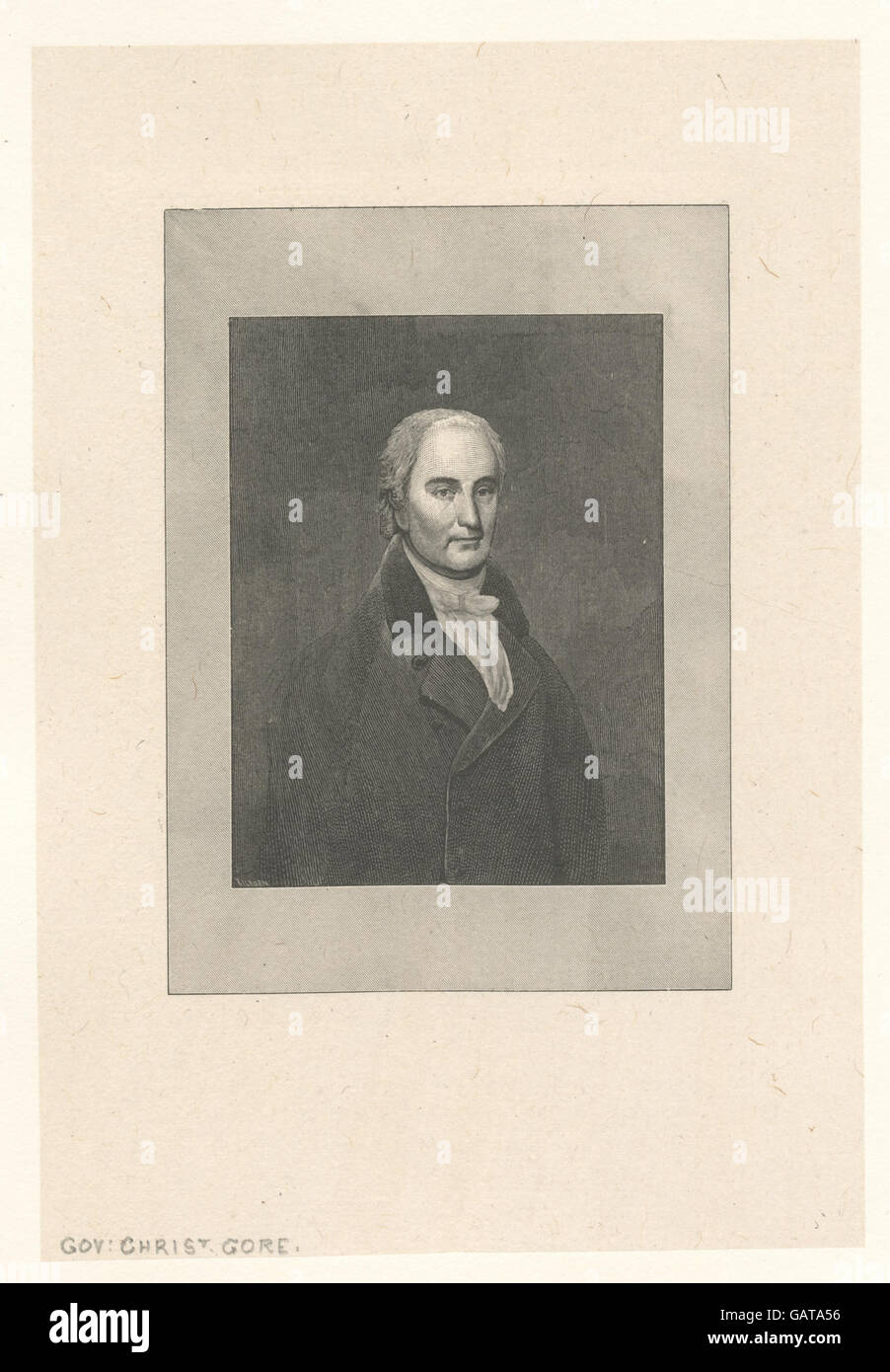 This image depicts Christopher Gore, a figure often associated with ...