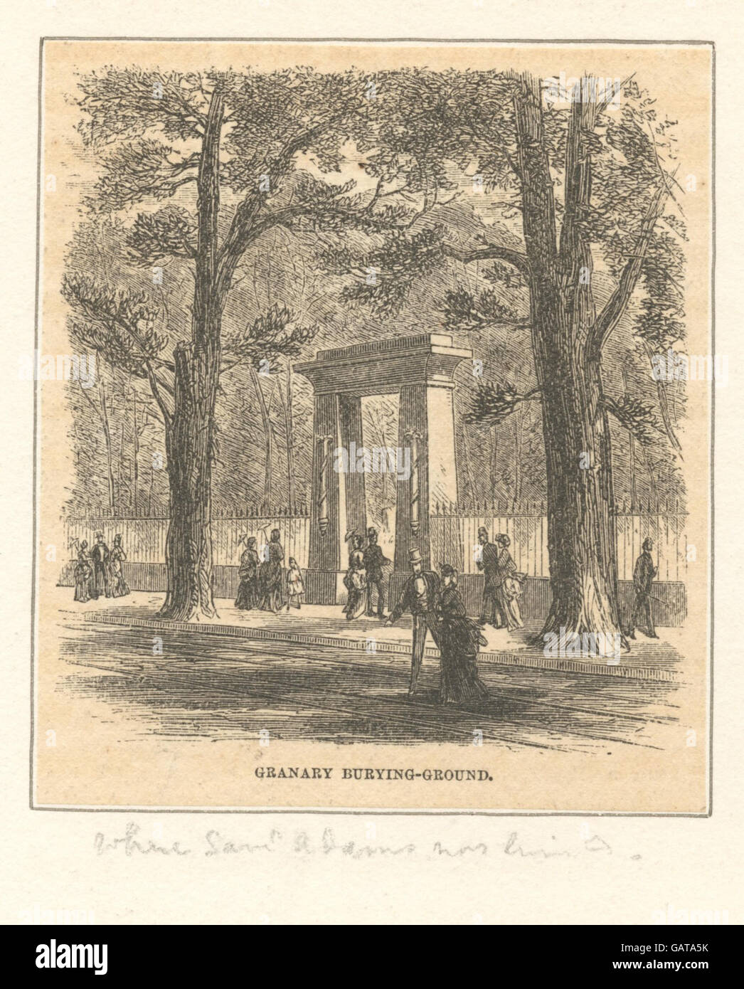 The Granary Burying Ground in Boston, Massachusetts, is one of the ...