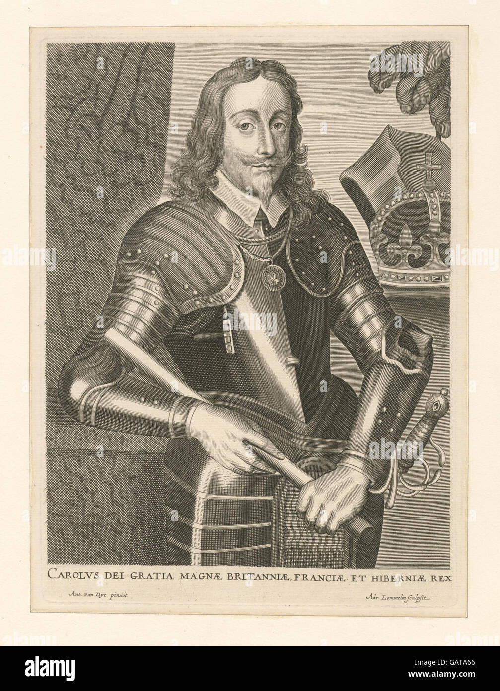 An artistic depiction of King Charles II of England, France, and ...