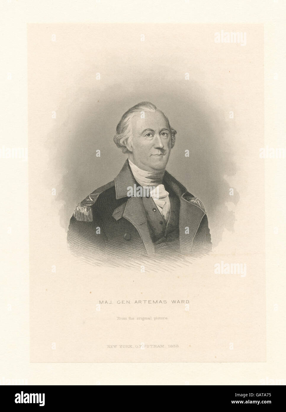 This portrait of Major General Artemas Ward depicts the American ...