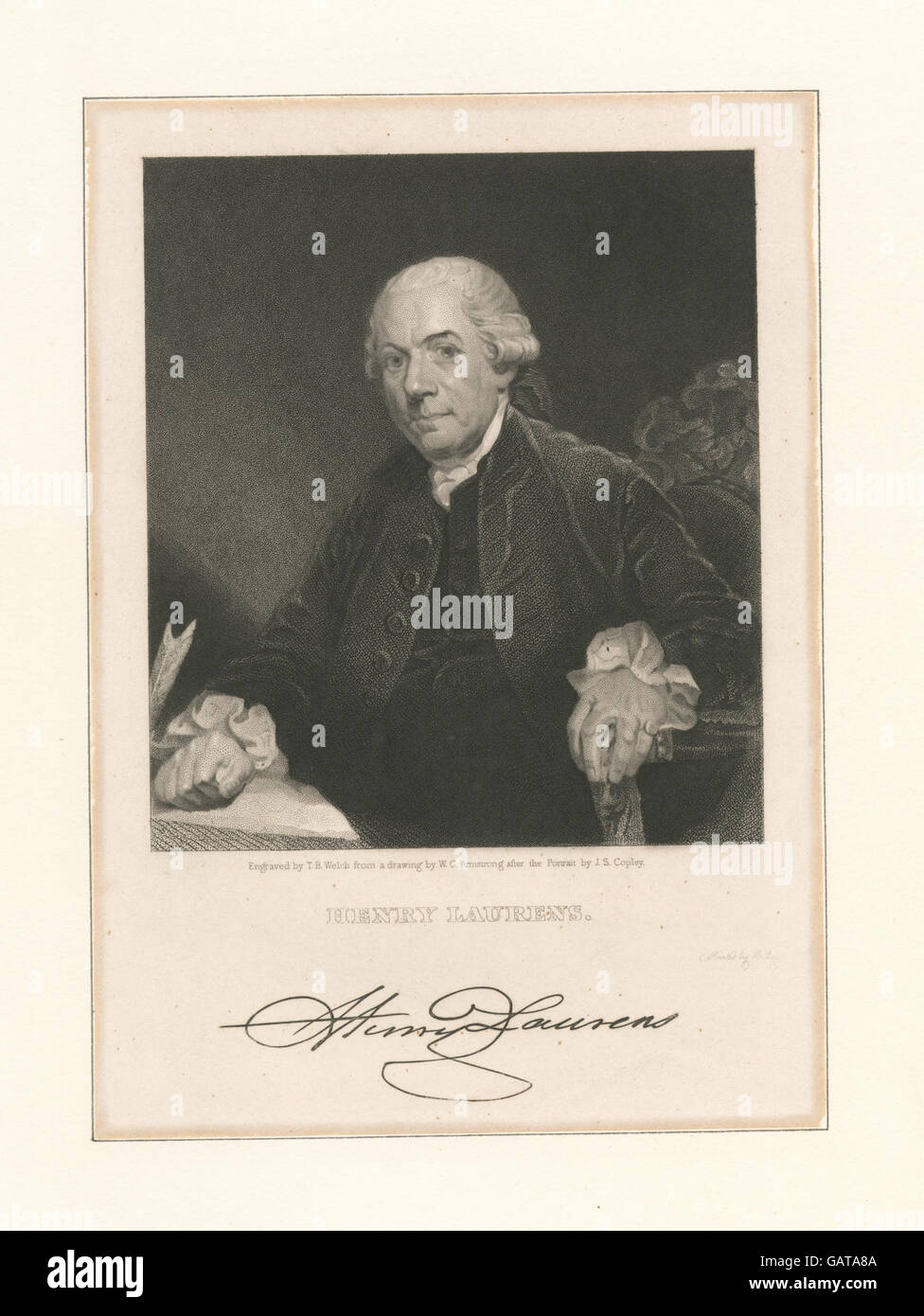 This artwork is a portrait of Henry Laurens, a significant historical figure, known for his ...