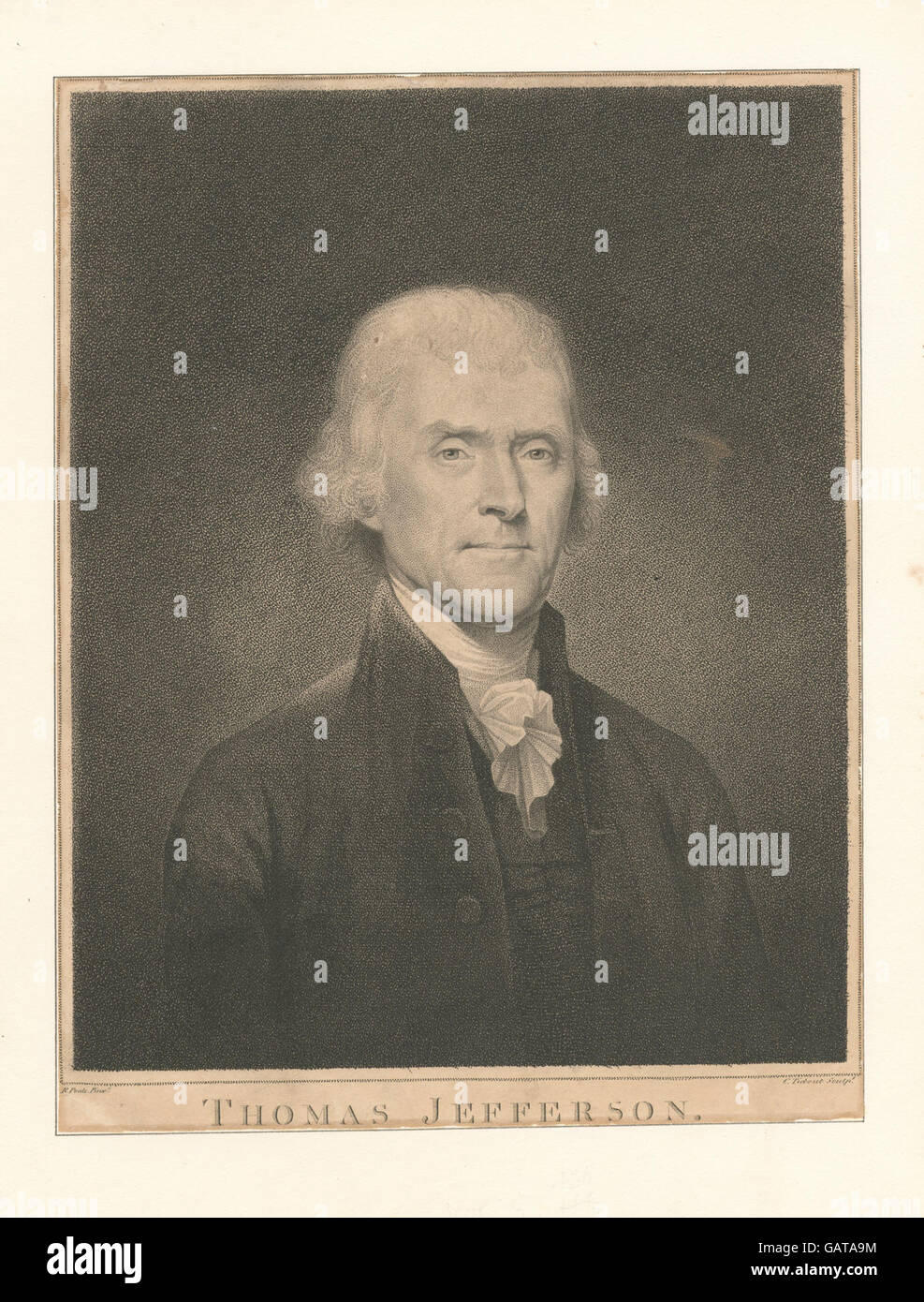 A historical portrait of Thomas Jefferson, showcasing the key figure in ...