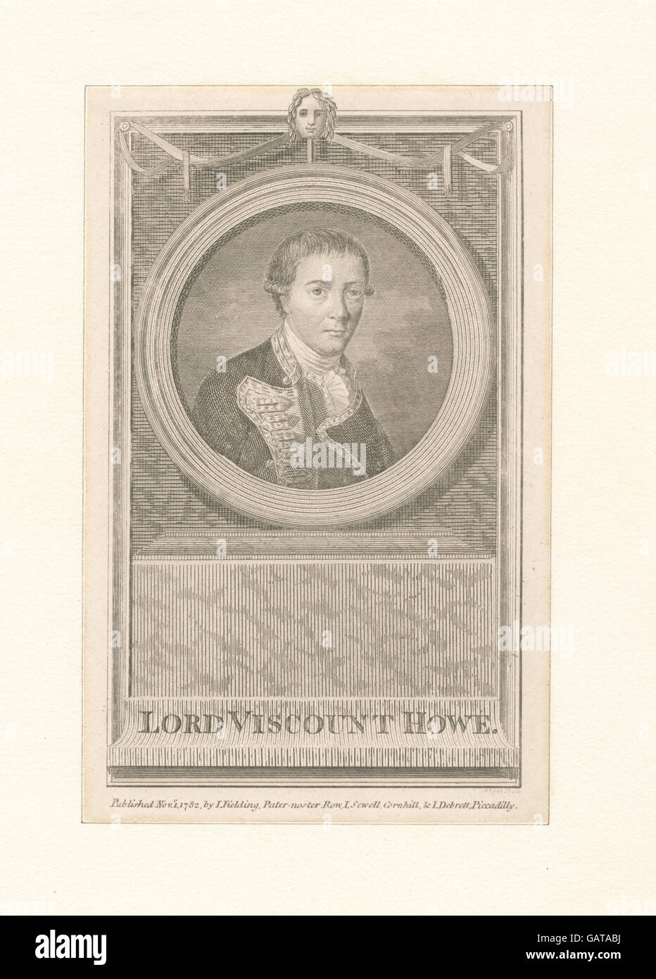 The portrait of Lord Viscount Howe presents a notable figure from ...